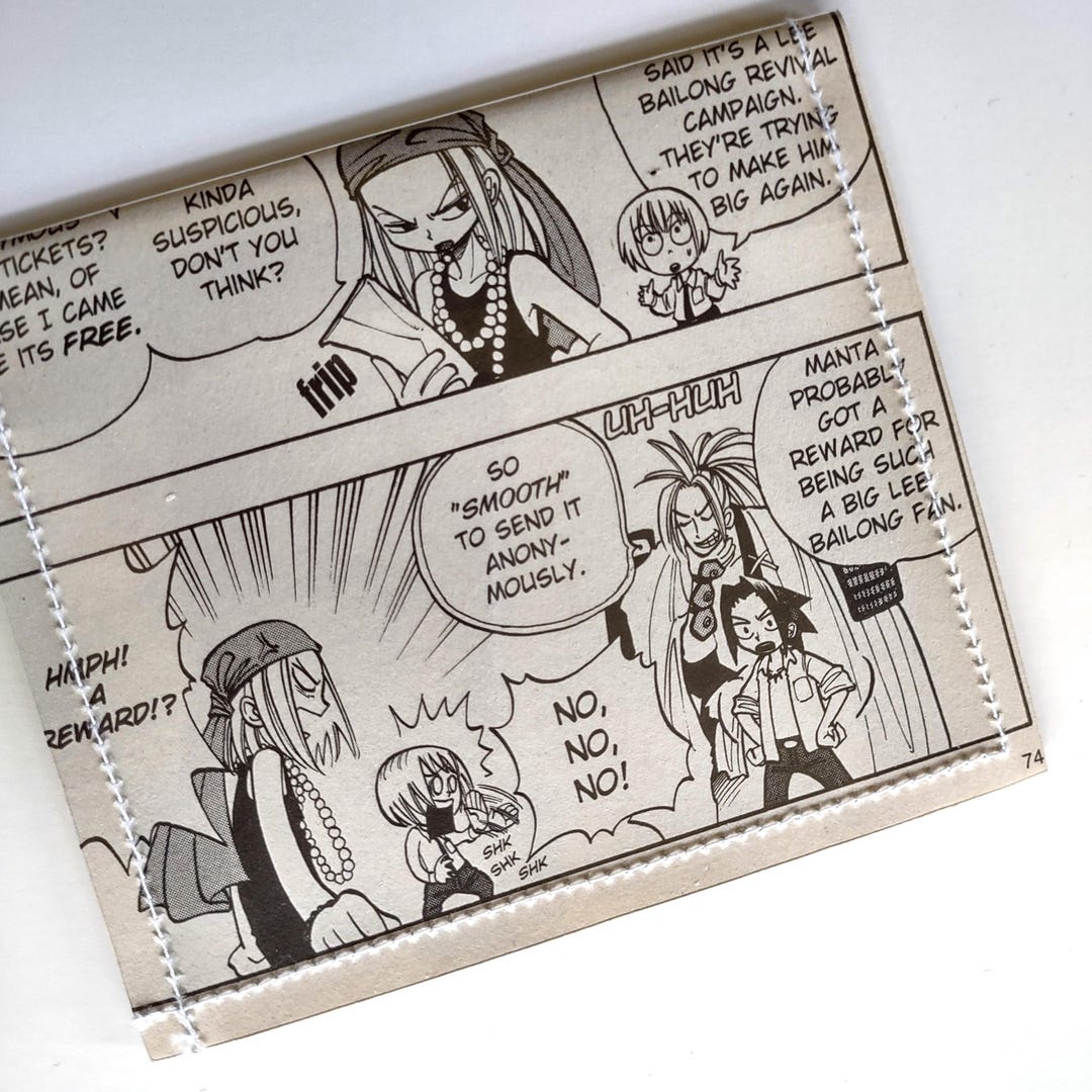 Shaman King - Upcycled Recycled Manga Comic Bifold Vinyl Wallet - Etsy
