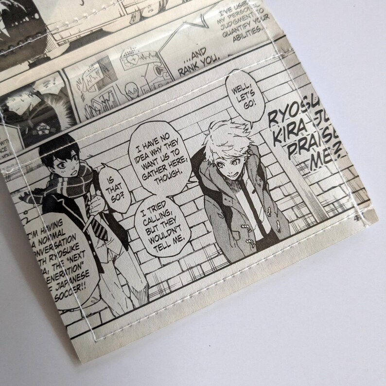 Blue Lock - Upcycled Recycled Manga Comic Bifold Vinyl Wallet - Etsy