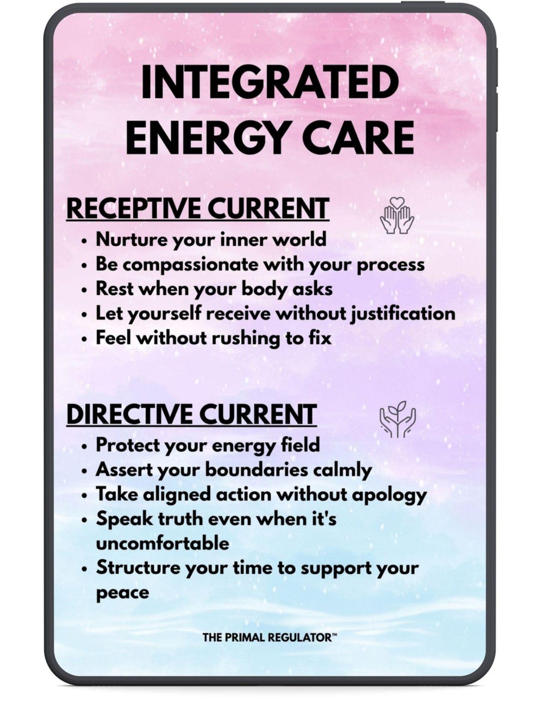 Integrated Energy Care™ — Visual Regulation Map (digital) - Etsy