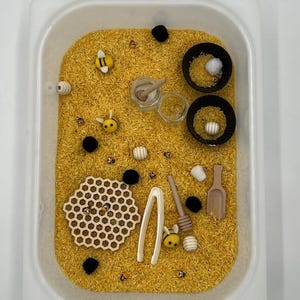 Bee Sensory Bin- Interactive Kits for Kids - Etsy