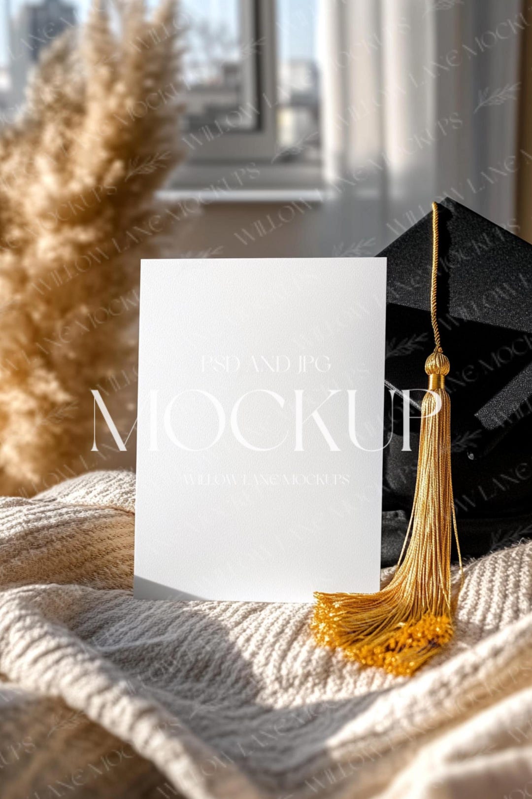 Grad Invite Mockup, Stationery Mockup, Graduation Invitation Card ...