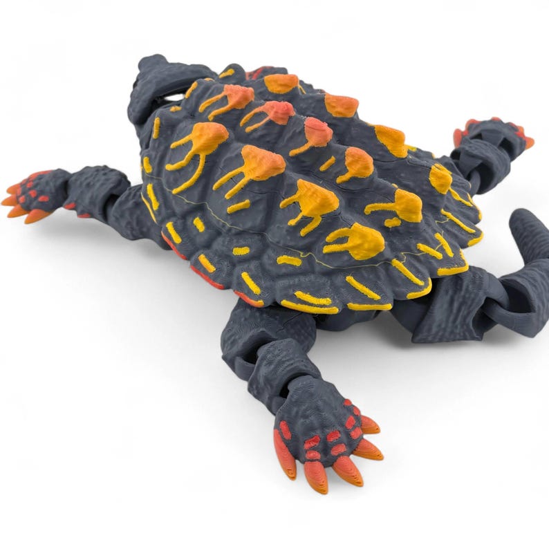 3D Printed Alligator Snapping Turtle - Gray Variant (10 Inches Long) - Etsy