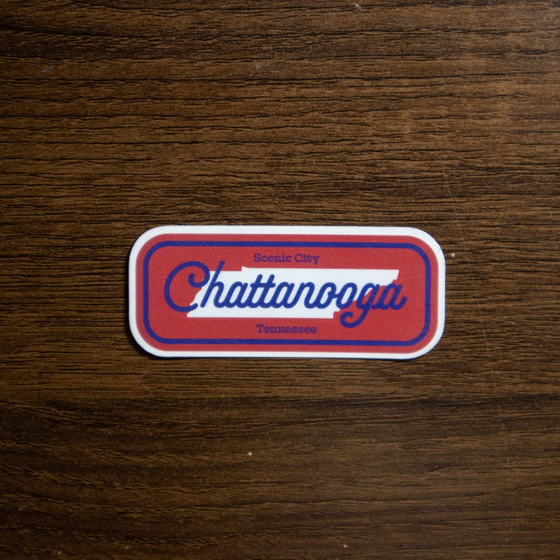 Chattanooga, Tennessee Vinyl Decal | Chattanooga Waterproof Laptop ...