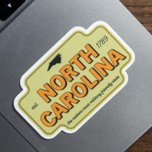 North Carolina Sticker - Etsy