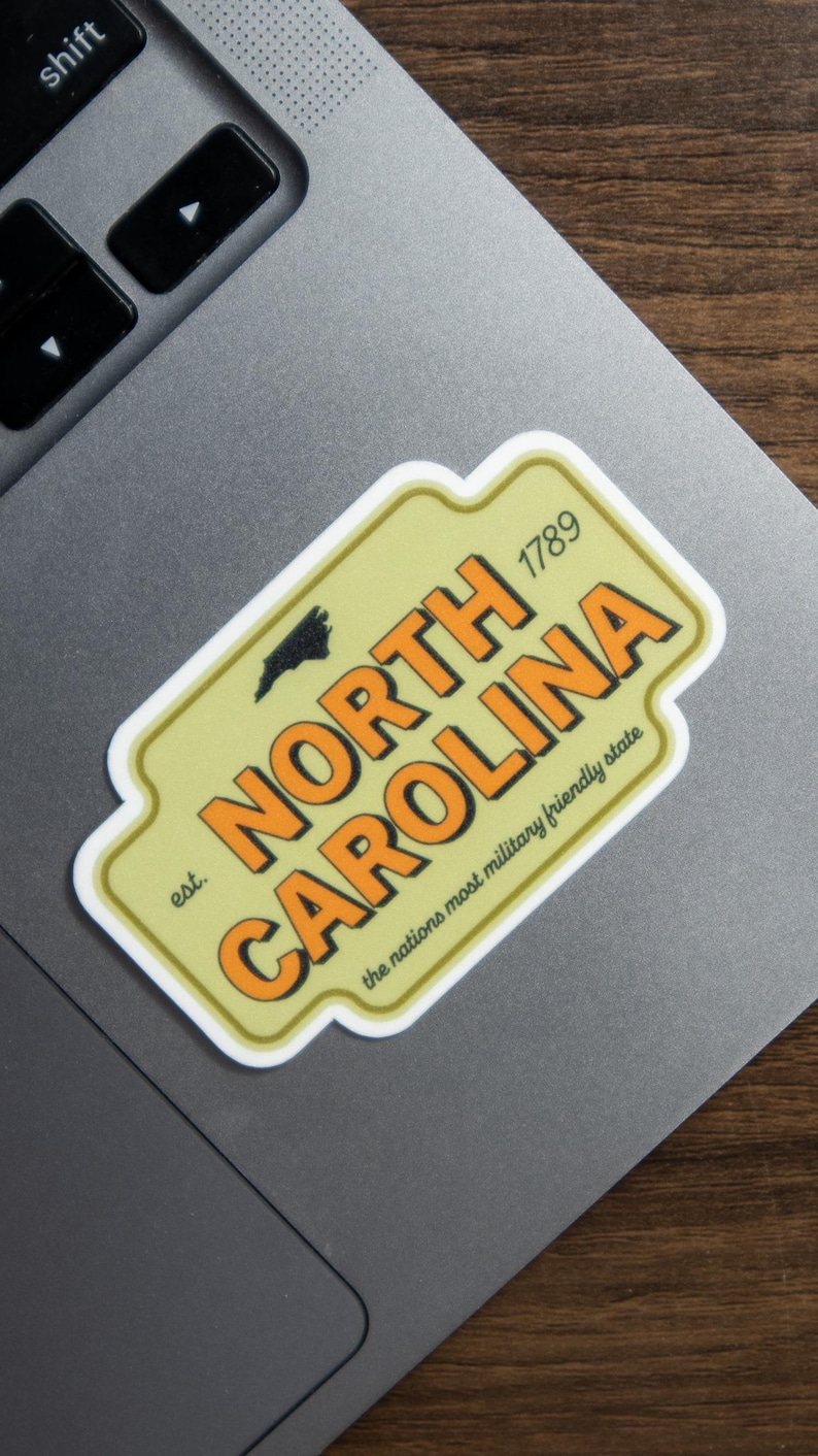 North Carolina Sticker - Etsy