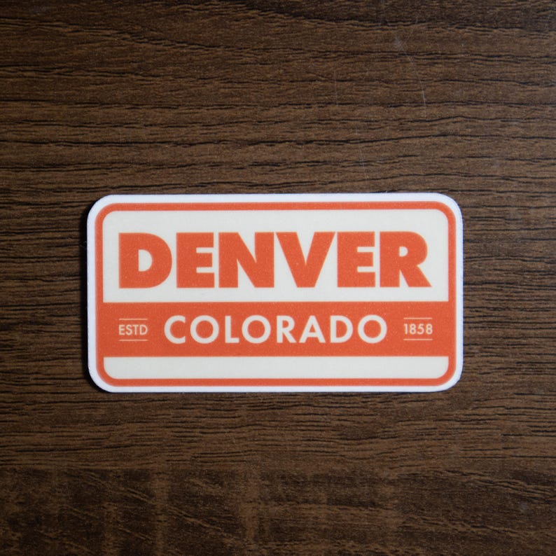 Denver, Colorado Badge Sticker - Etsy