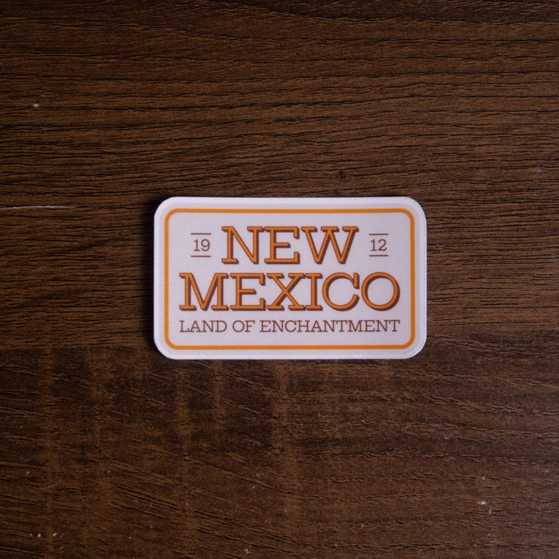 New Mexico Badge Decal - Waterproof Vinyl, Matte Finish - Etsy
