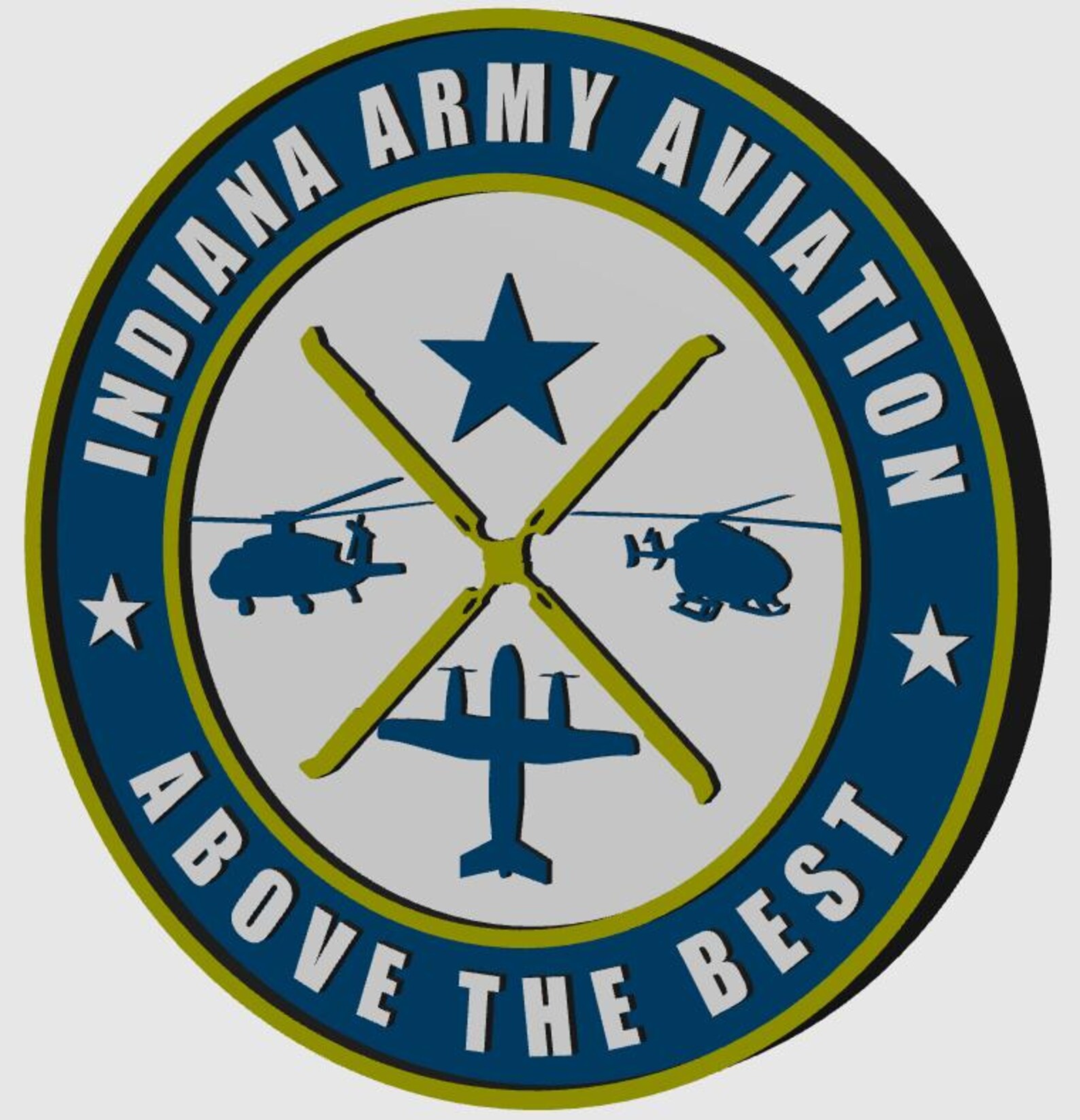 Indiana Army Aviation Logo - Etsy