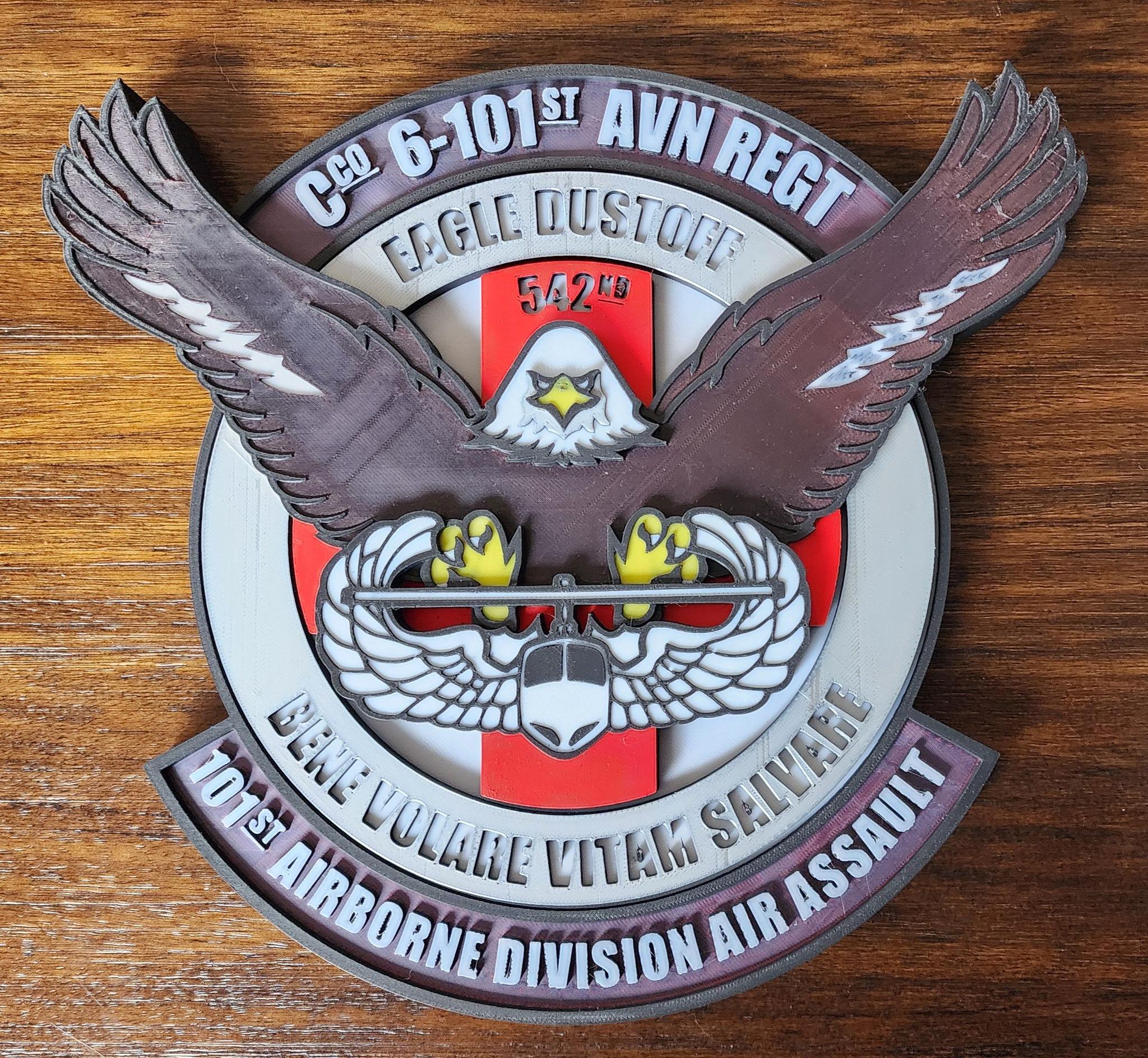 C CO 6-101st Aviation Eagle DUSTOFF Unit Patch Insignia - Etsy