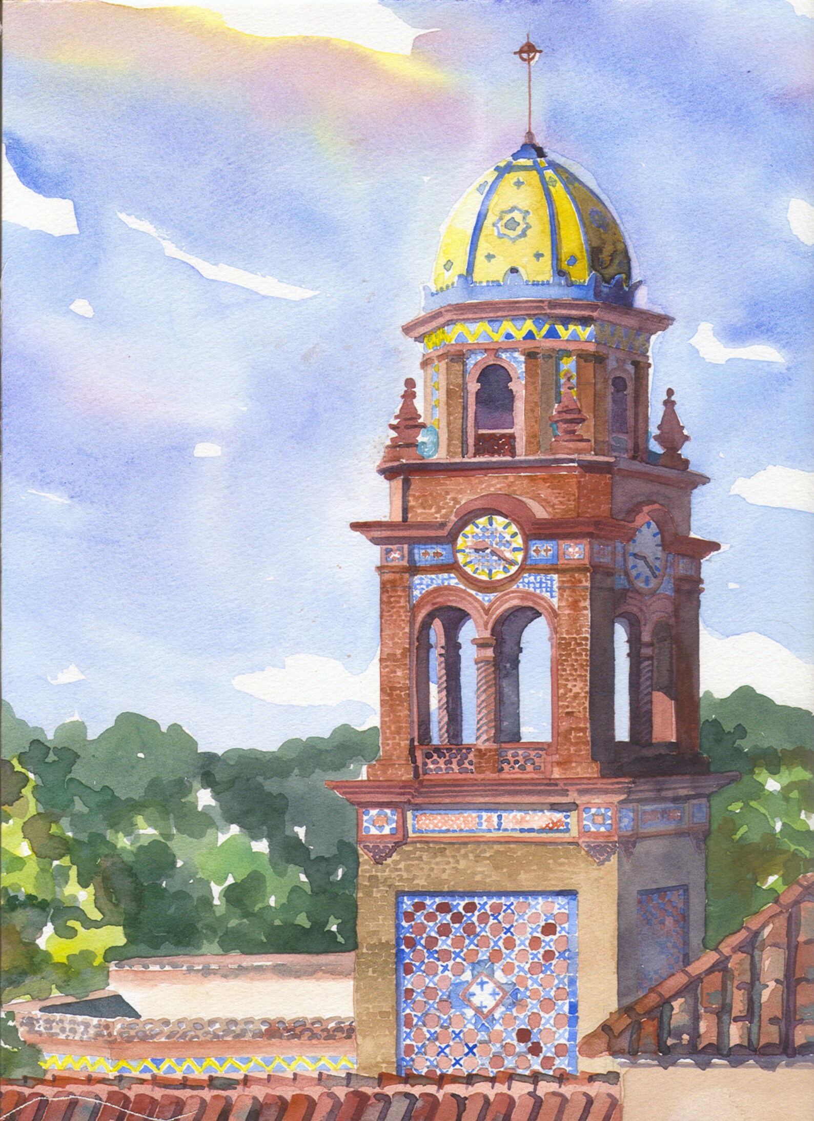 Kansas City Plaza Clock Tower - Etsy