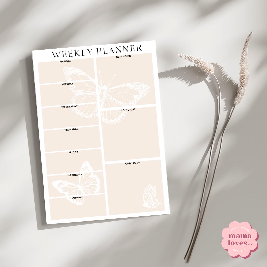 Printable Weekly Planner Template, Schedule Organiser, Kids Weekly ...