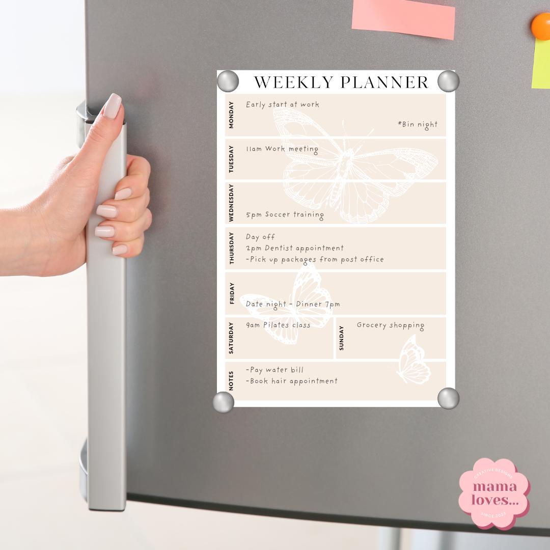 Printable Weekly Planner Template, Schedule Organiser, Kids Weekly ...