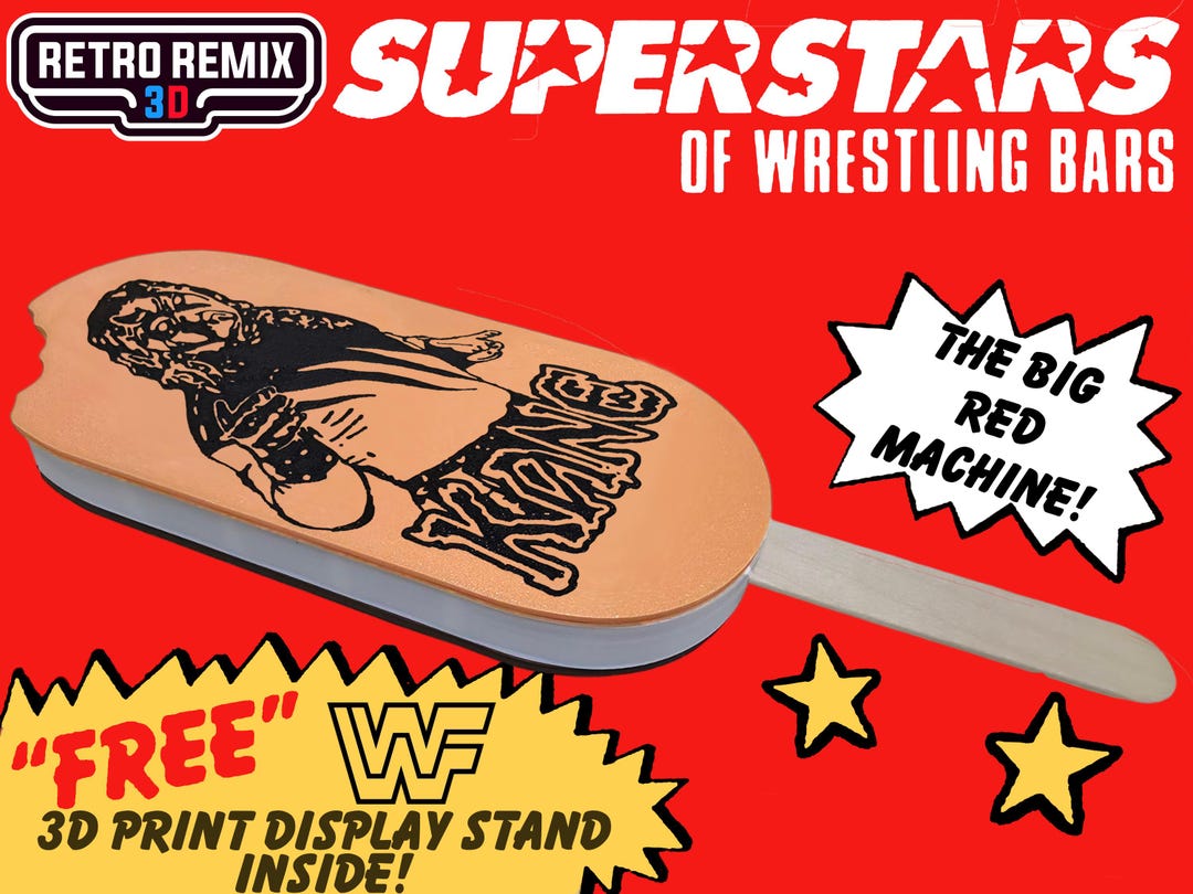 Multicolor 3D Printed Kane Wwf-inspired Ice Cream Bar Collectible ...