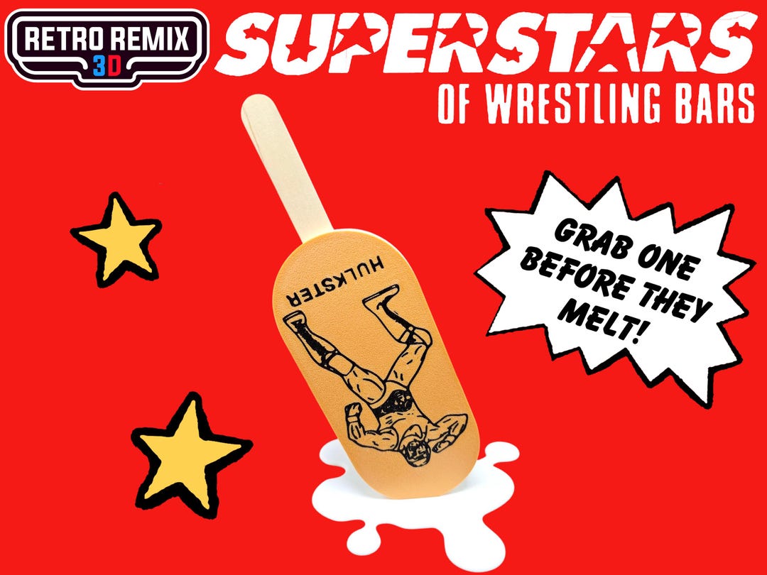 Melting Pro Wrestling Ice Cream Bar Custom Collectable - Etsy