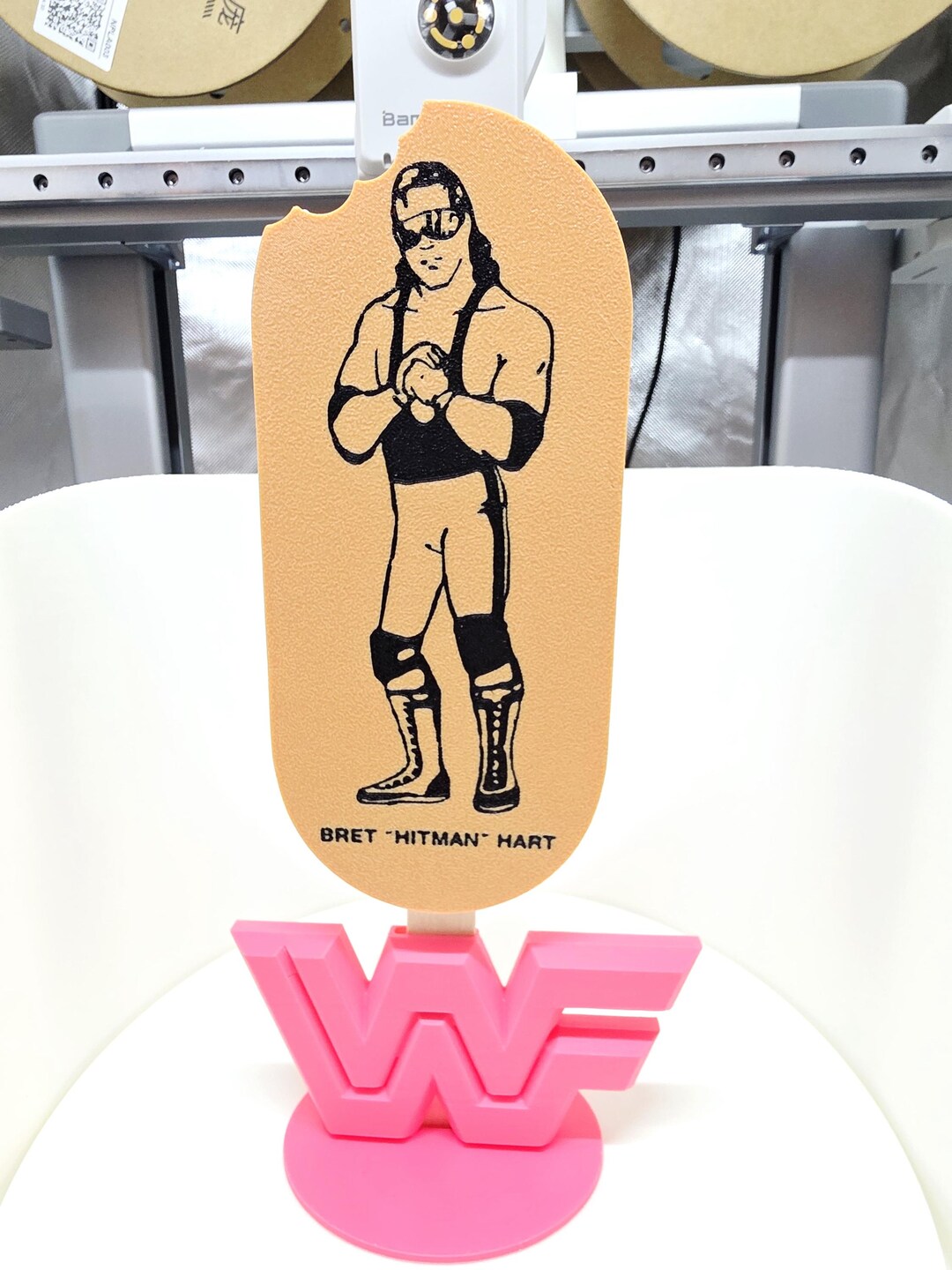 Multicolor 3D Printed Bret hitman Hart Wwf-inspired Ice Cream Bar ...