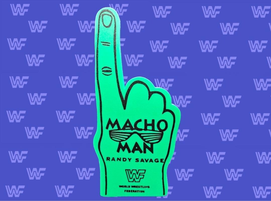 WWF Macho Man Randy Savage Custom 3d Print "foam" Finger - Etsy