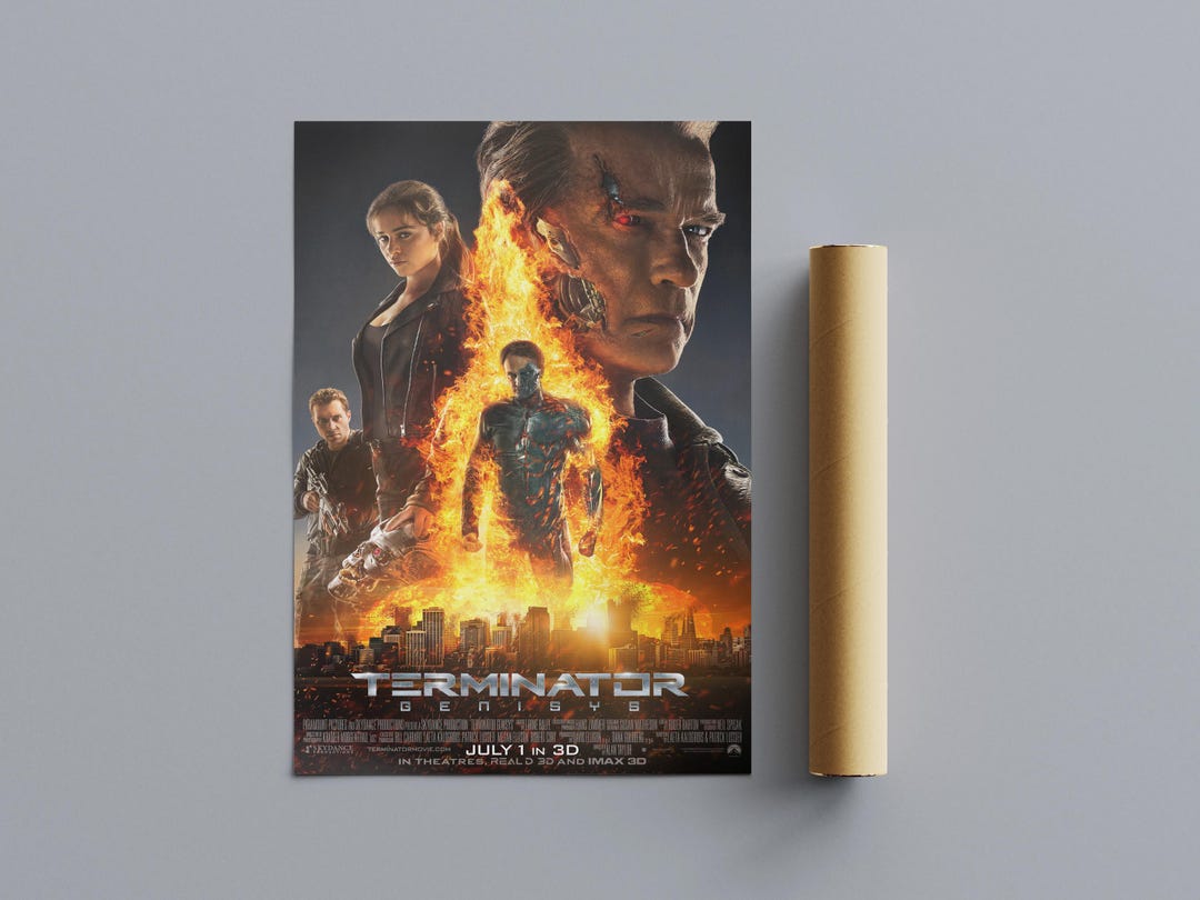 Terminator Genisys Movie Poster Frameless Cinema Wall Art Posters ...
