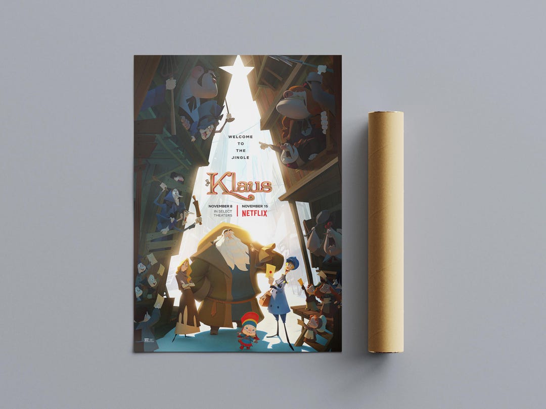 Klaus Movie Poster Frameless Cinema Wall Art Posters Prints - Etsy