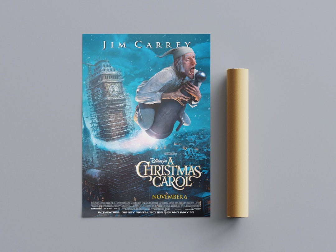 A Christmas Carol Movie Poster Frameless Cinema Wall Art Posters Prints ...