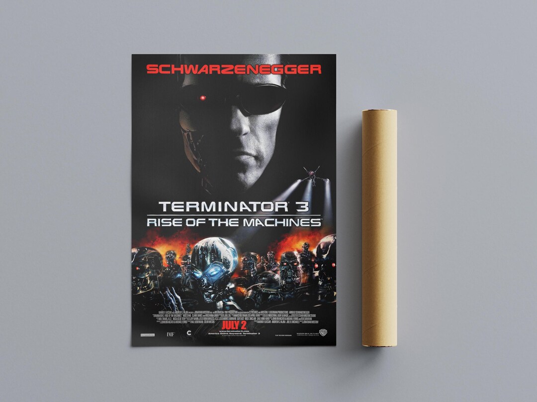 Terminator 3 Movie Poster Frameless Cinema Wall Art Posters Prints - Etsy