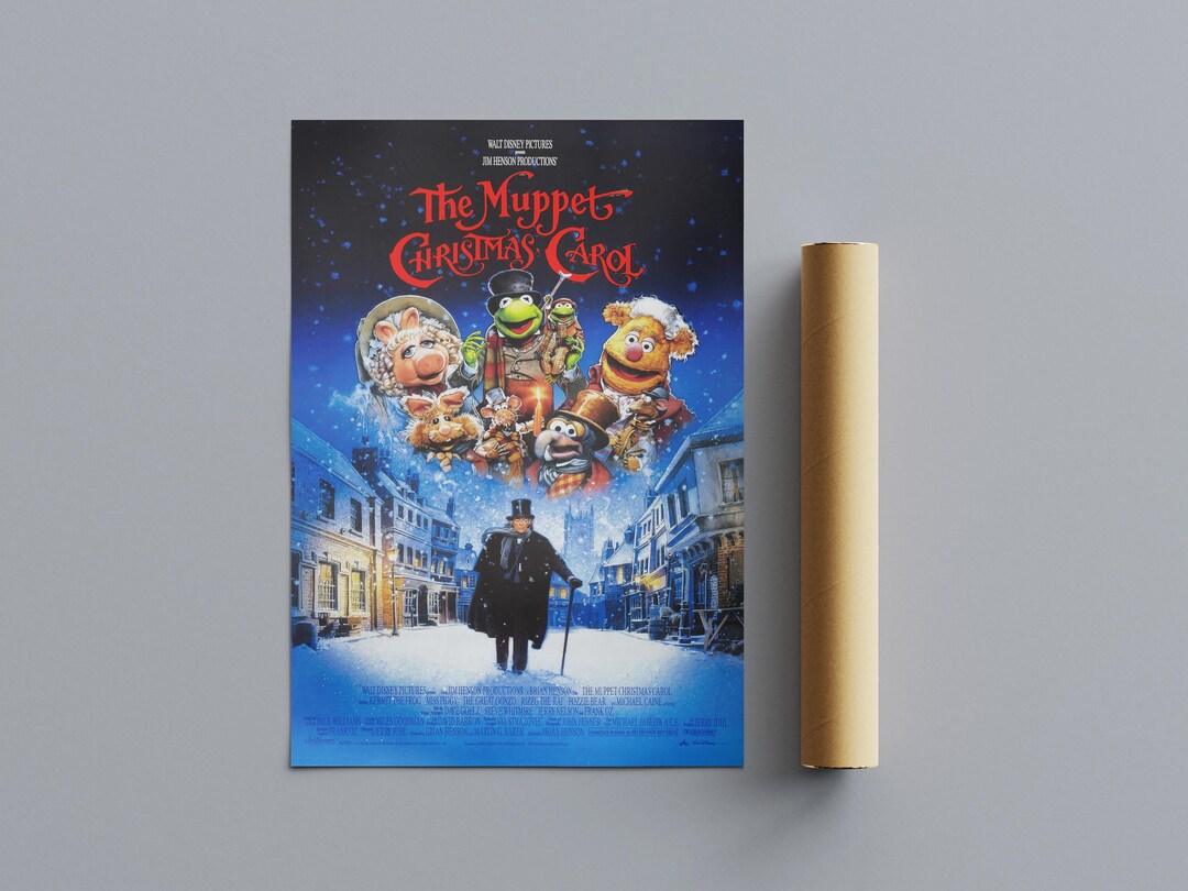 Muppet Christmas Carol Movie Poster Frameless Cinema Wall Art Posters ...