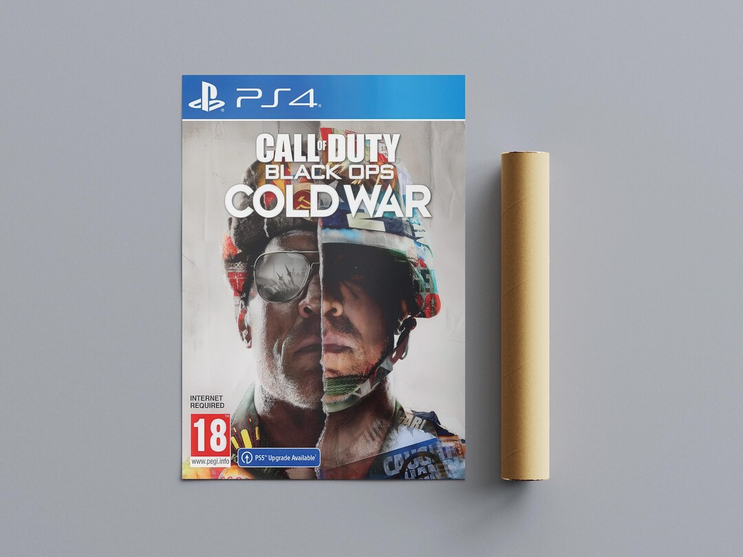 Call of Duty Cold War Gaming Poster Frameless Video Gamer Wall Art ...