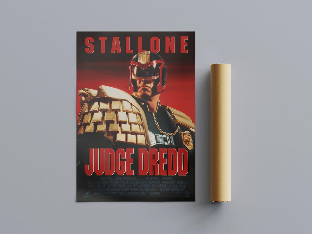 Judge Dredd Movie Poster Frameless Cinema Wall Art Posters Prints - Etsy