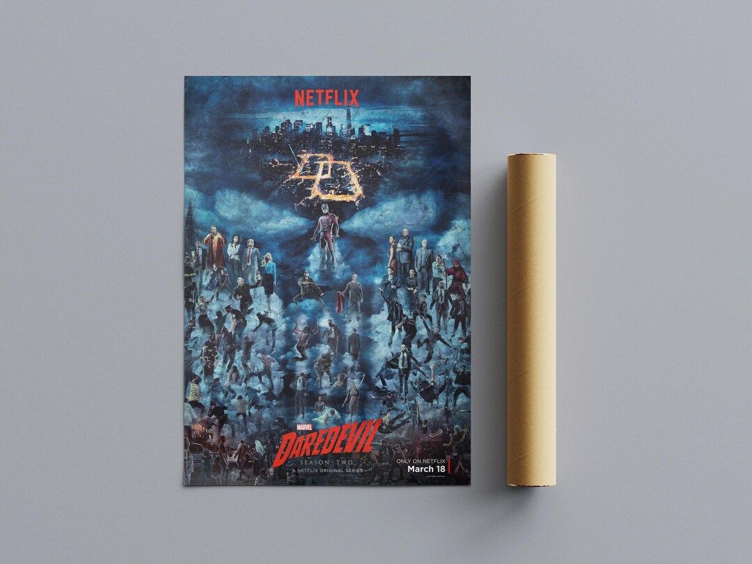 Daredevil Series Poster Frameless Cinema Wall Art Posters Prints - Etsy