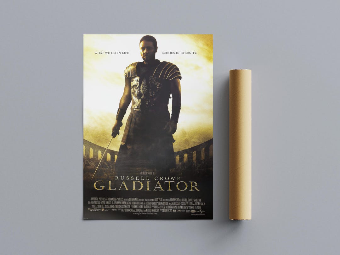Gladiator Movie Poster Frameless Cinema Wall Art Posters Prints - Etsy