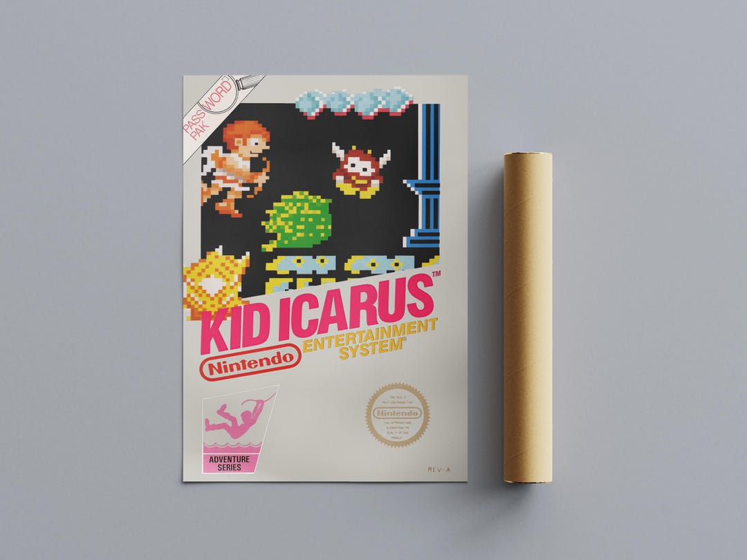 Kid Icarus Gaming Poster Frameless Video Gamer Wall Art Posters Prints ...