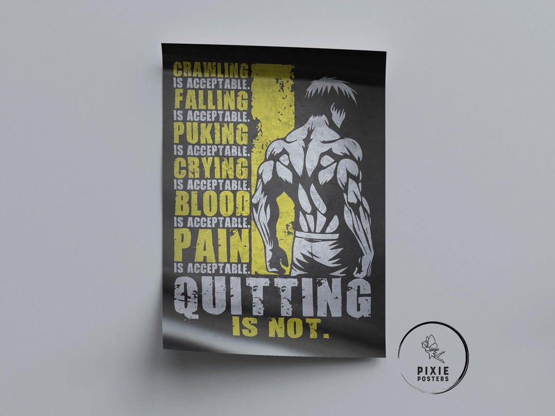 Gym Wall Art Motivational Posters Exercise Poster Workout Prints 039 - Etsy