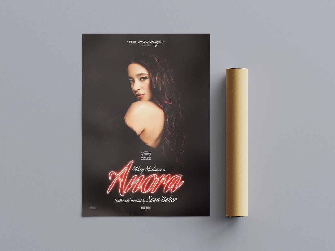 Anora Movie Poster Frameless Cinema Wall Art Posters Prints - Etsy