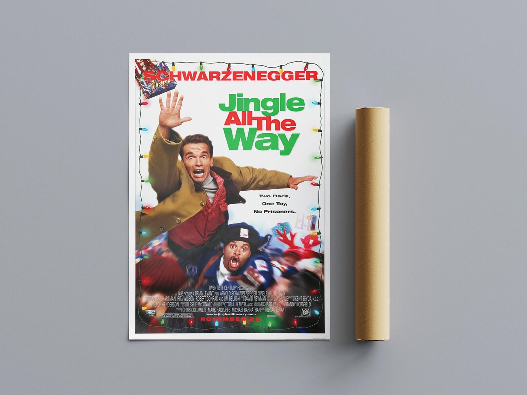 Jingle All the Way Movie Poster Frameless Cinema Wall Art Posters ...