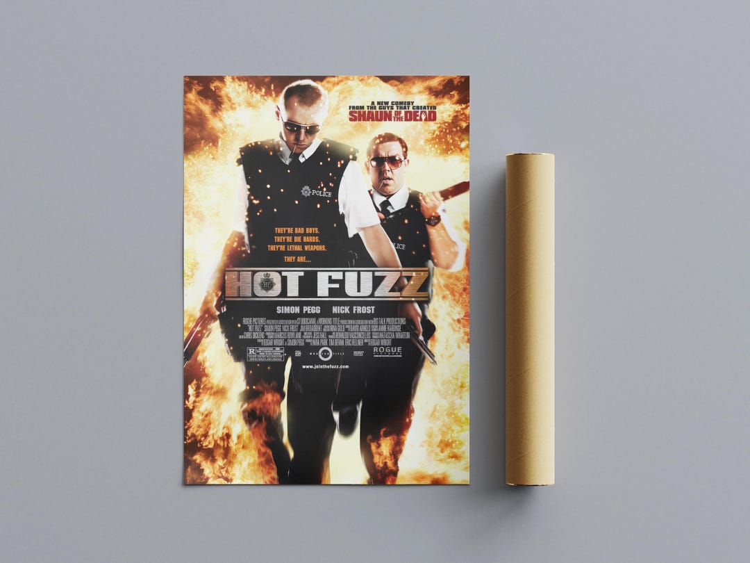 Hot Fuzz Movie Poster Frameless Wall Art Posters Prints - Etsy