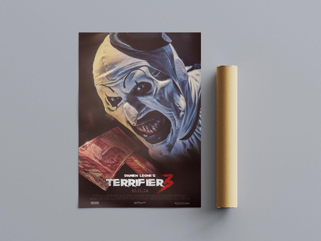 Terrifier 3 Movie Poster Frameless Cinema Wall Art Posters Prints - Etsy