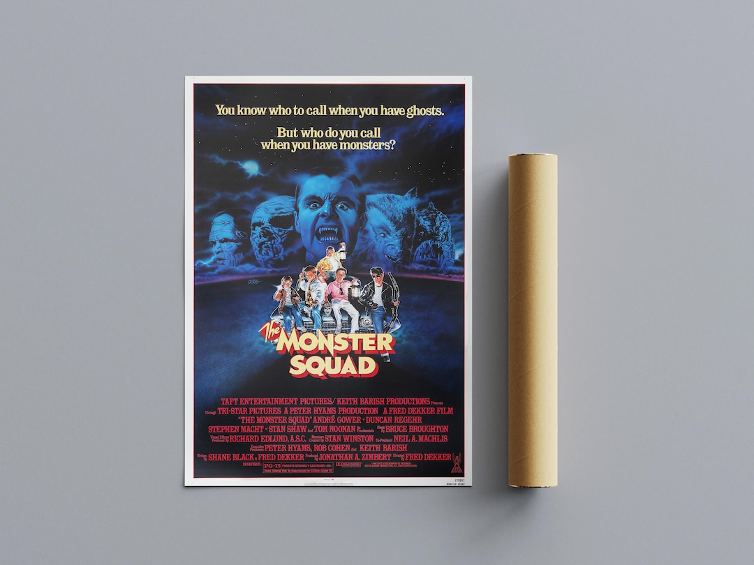 The Monster Squad Movie Poster Frameless Wall Art Posters Prints - Etsy