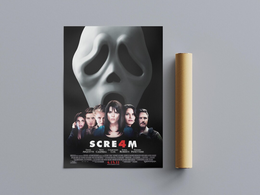 Scream 4 Movie Poster Frameless Cinema Wall Art Posters Prints - Etsy
