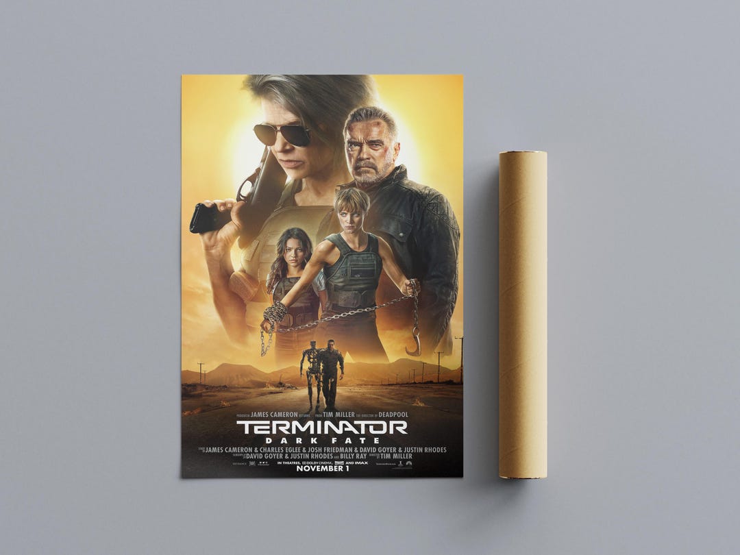 Terminator Dark Fate Movie Poster Frameless Cinema Wall Art Posters ...