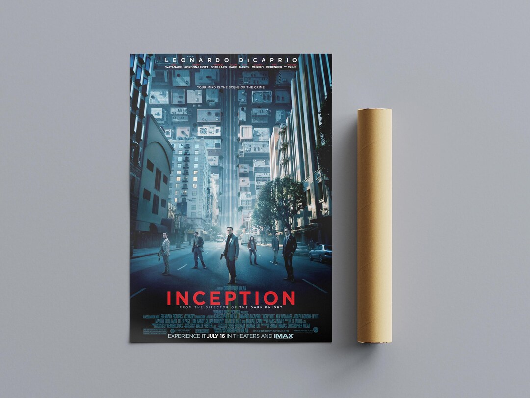Inception Movie Poster Frameless Wall Art Posters Prints - Etsy