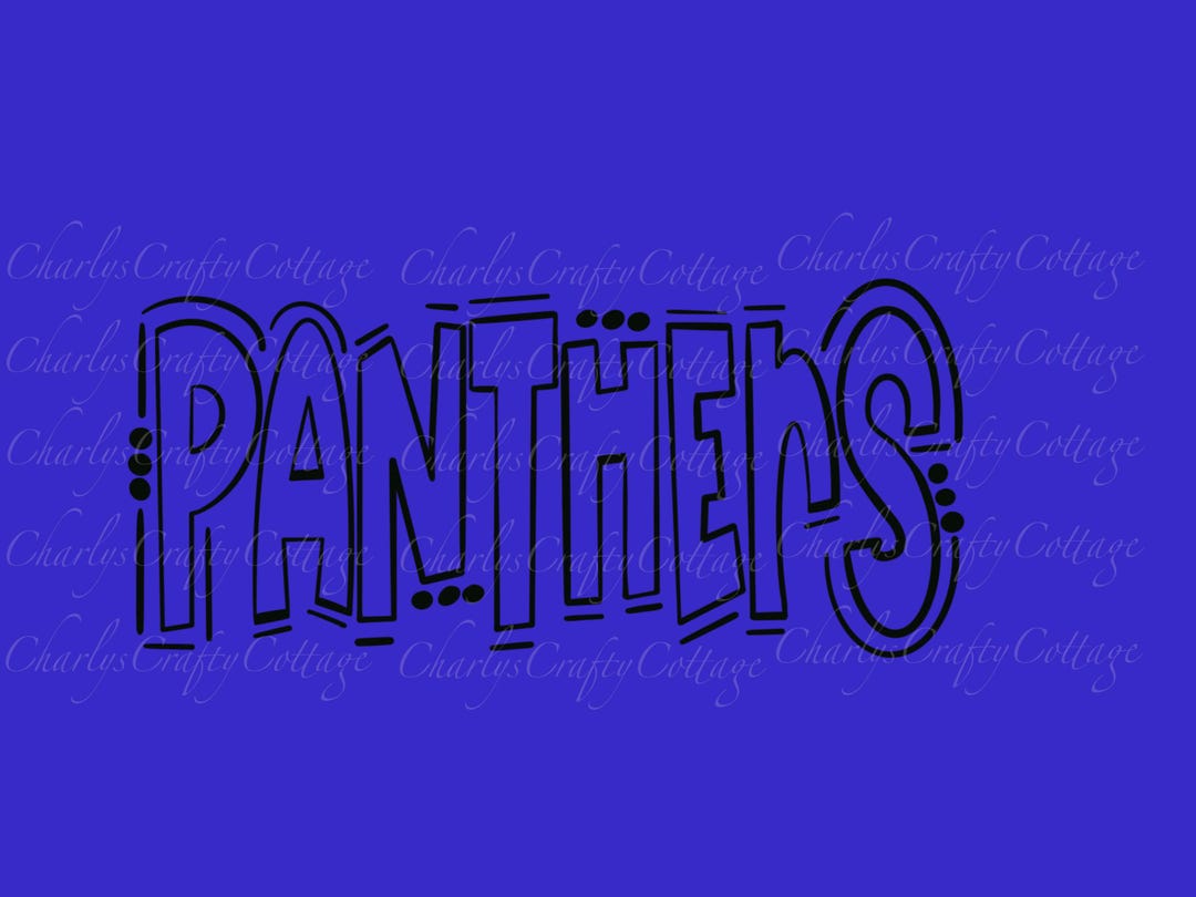 Panther SVG. PNG. Transparent, so You Can Add Your Own School Colors ...