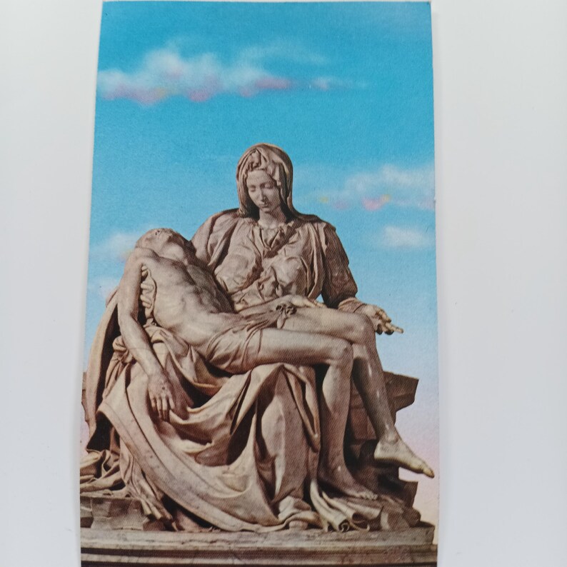 Pieta Five Decade Three-piece Handcrafted Dyed Cord Rosary Includes ...