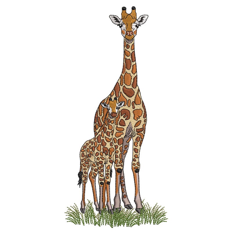 Giraffe Embroidery - Etsy