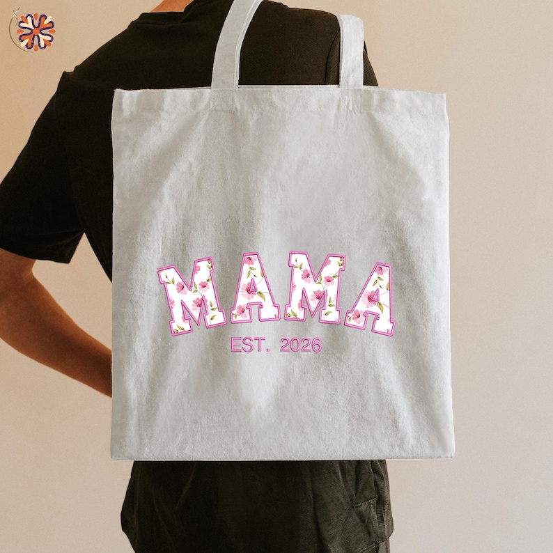 Floral Mama EST 2026 Embroidery Design | Varsity Style Applique ...