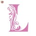Ornate Floral Letter L Embroidery Design | Monogram Alphabet | Machine ...