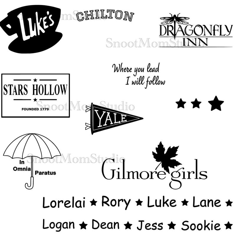Gilmore Girl Clipart - Etsy