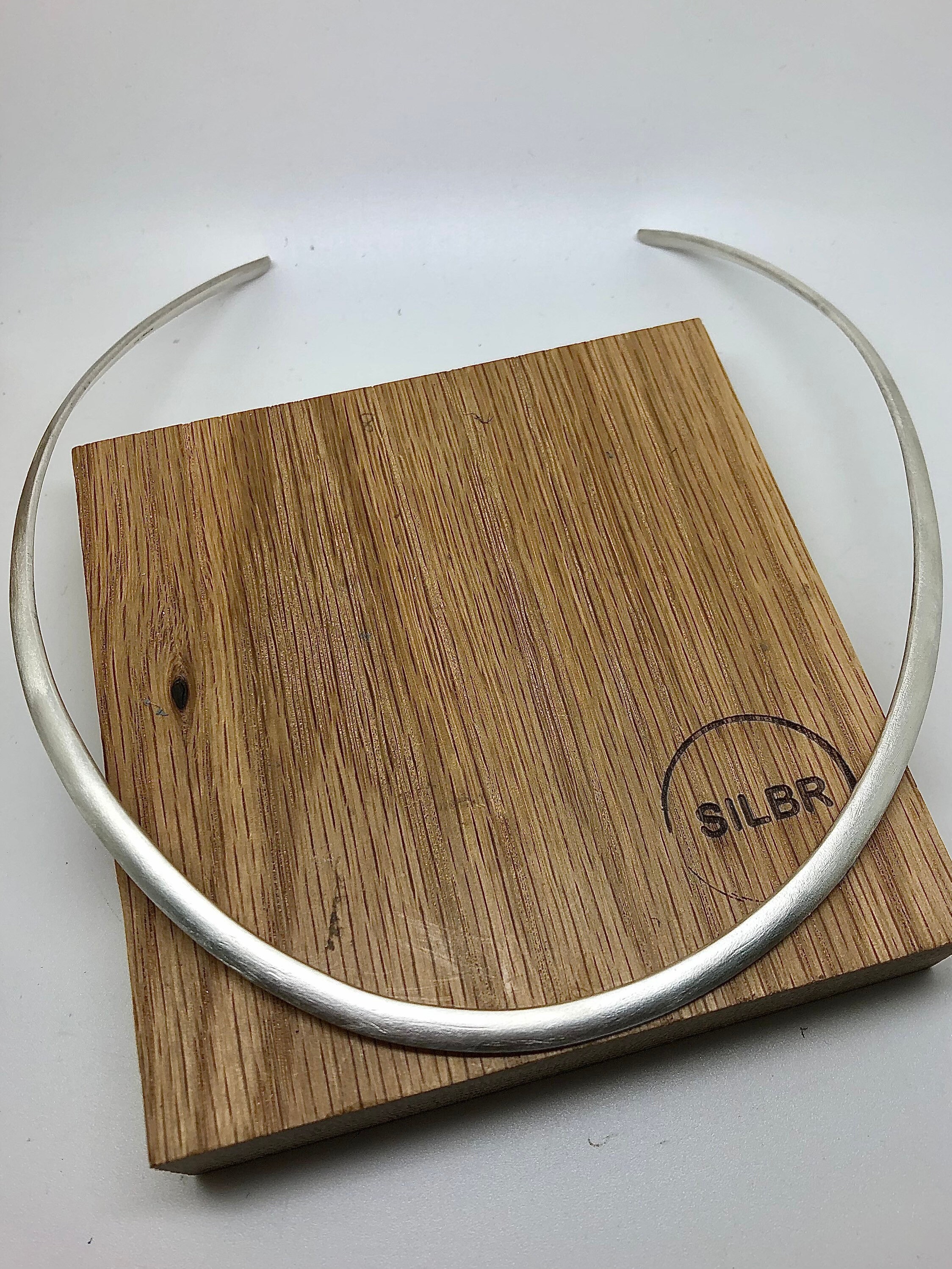 Sterling Silver Solid Collar Necklace. Luxury Necklace, Gift for Her ...