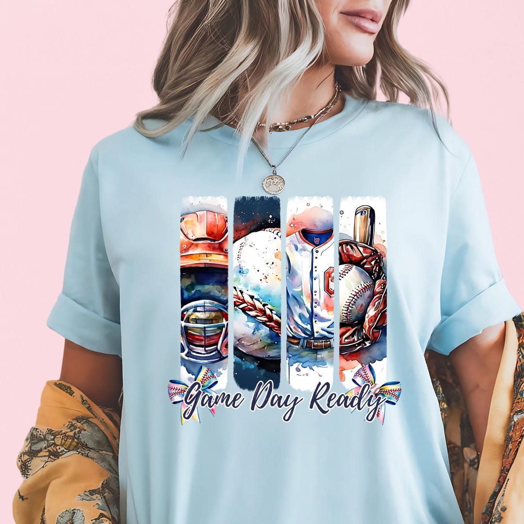Brushstroke Baseball PNG: Coquette Game Day Design (digital Download ...