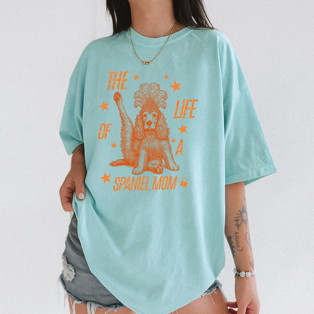 Comfort Colors Spaniel Mom T-shirt - Funny Dog Lover Gift - Etsy