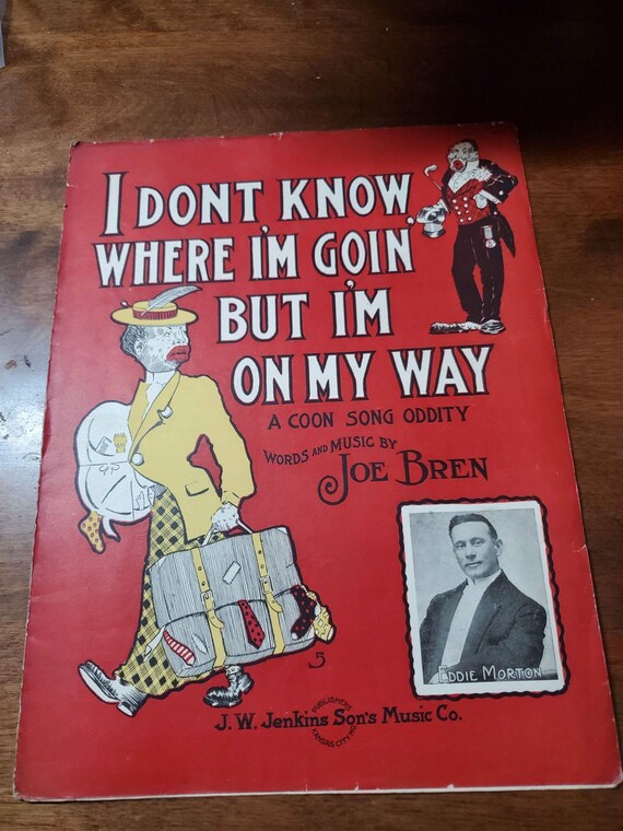 I dont know where Im going but Im on my way Vintage sheet | Etsy