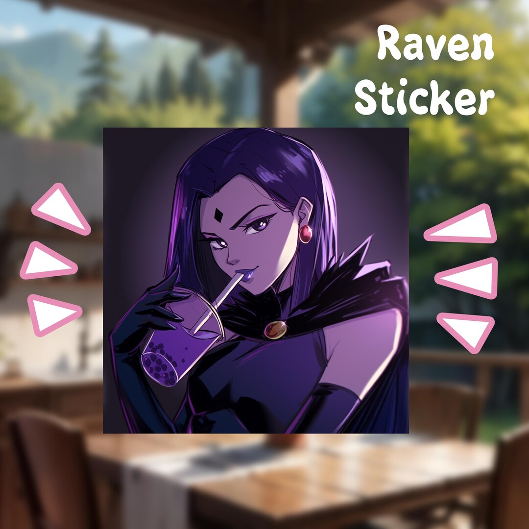 Raven DC Cute Anime Sticker - Etsy